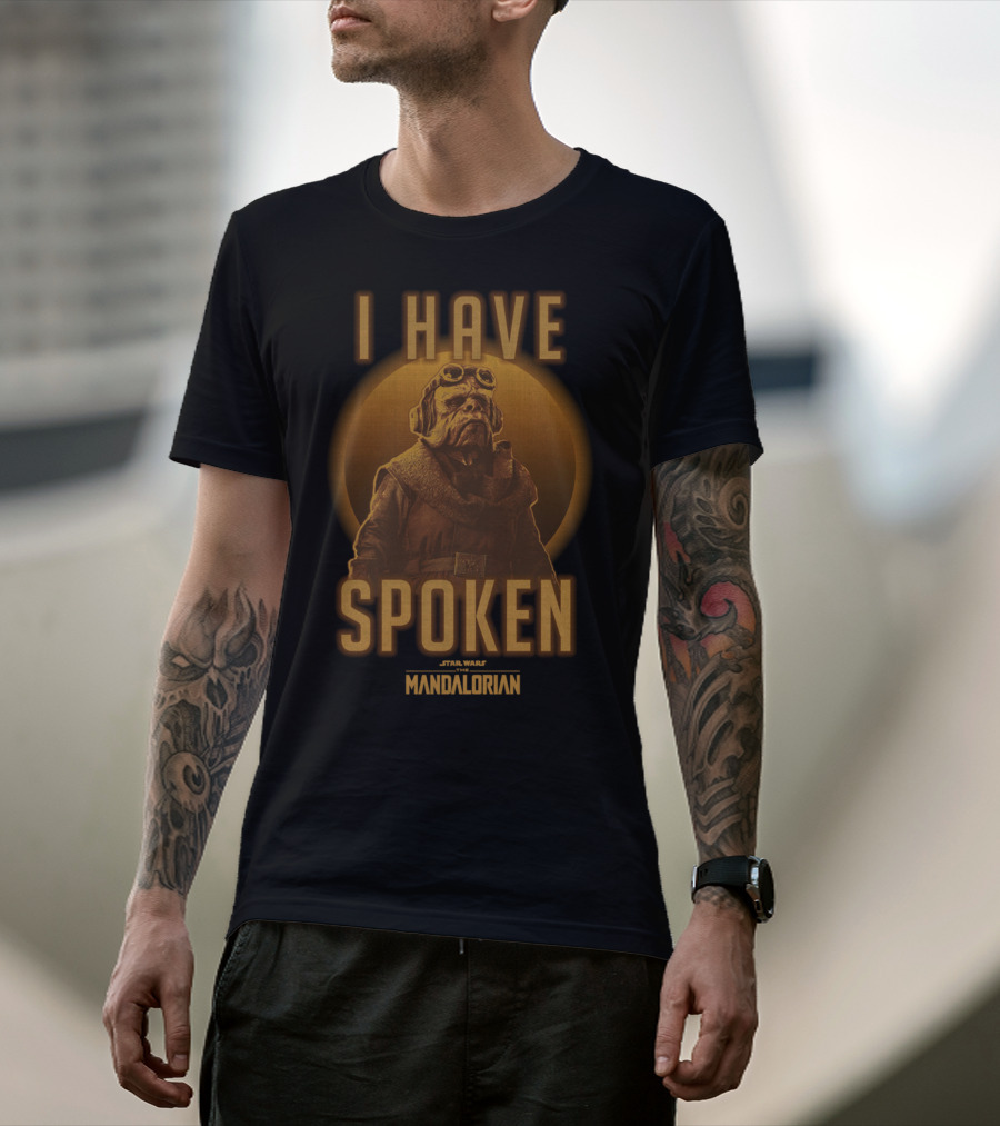 Star Wars The Mandalorian Kuiil I Have Spoken Text And Character T-Shirt
