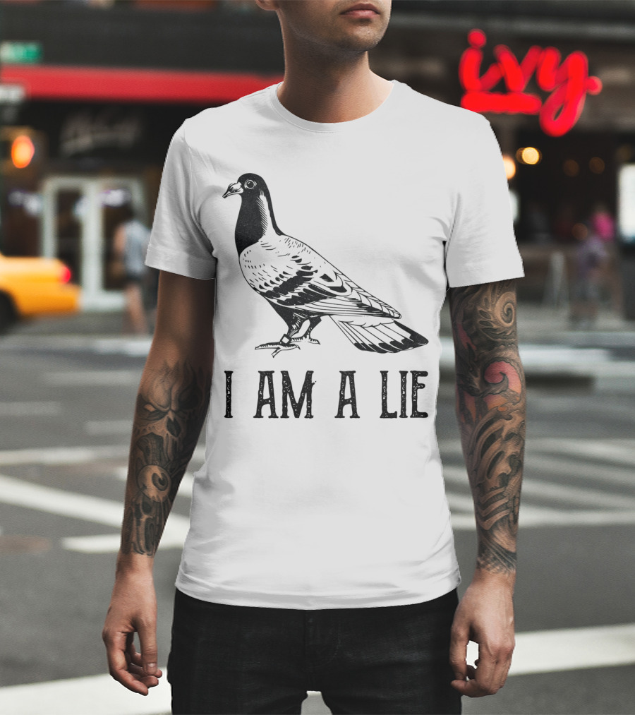 Vintage Bird I Am A Lie Aren't Real Spies T-Shirt