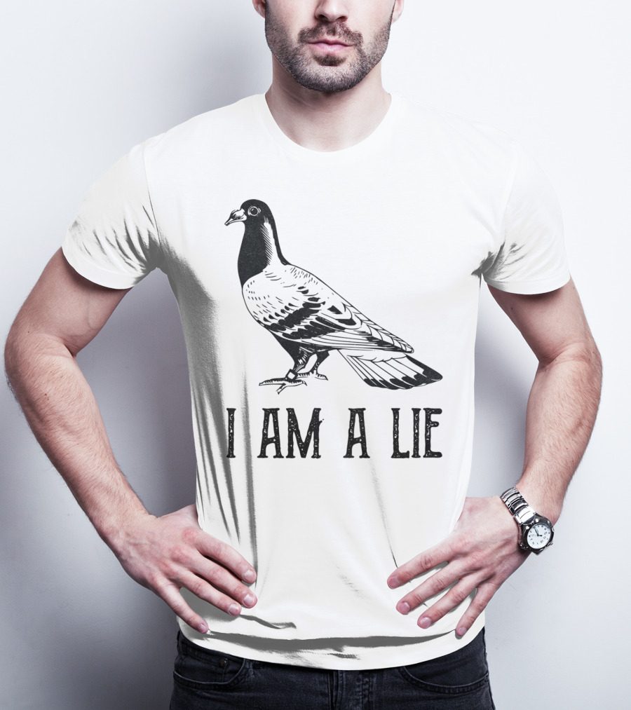 Vintage Bird I Am A Lie Aren't Real Spies T-Shirt