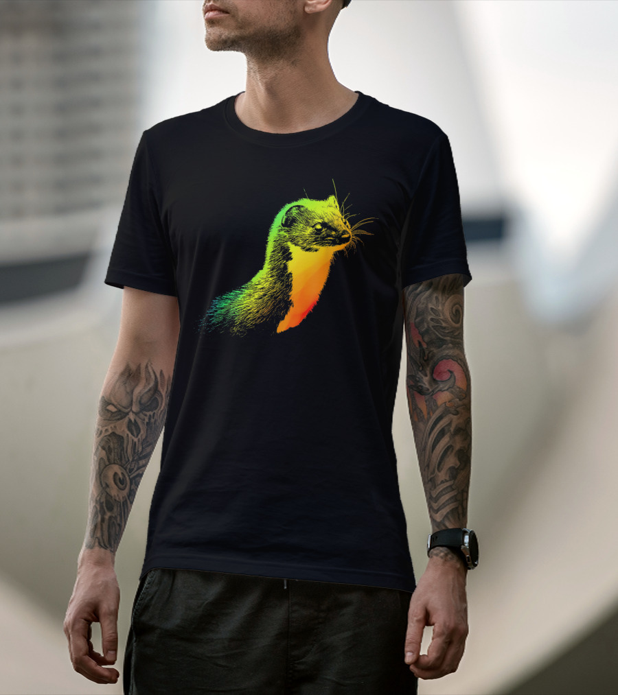 Weasel Vibrant Rainbow Spectrum T-Shirt