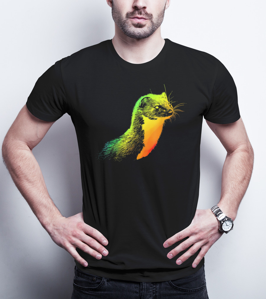 Weasel Vibrant Rainbow Spectrum T-Shirt
