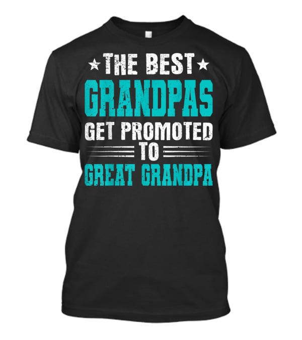 The Best Grandpas Get Promoted To Great Grandpa T-Shirt