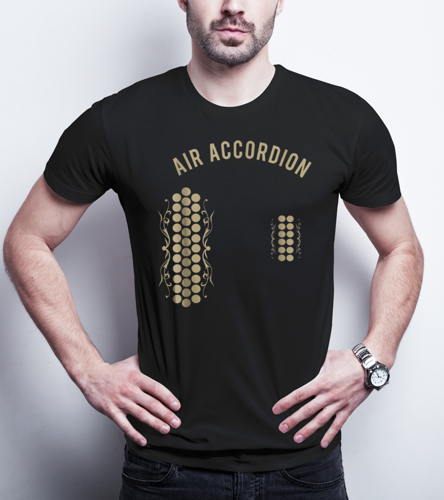 Air Accordion Original Musical Circles T-Shirt