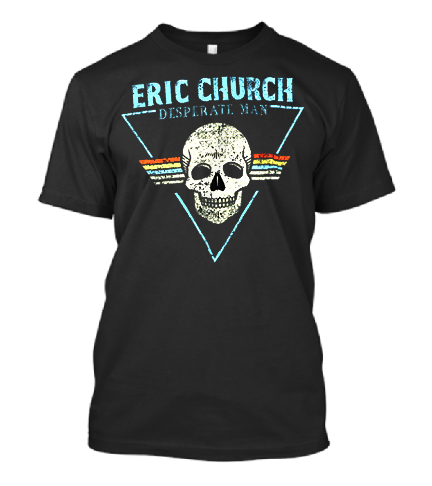 Eric Church Desperate Man Skull Outlaw Country All My Friends Dead T-Shirt