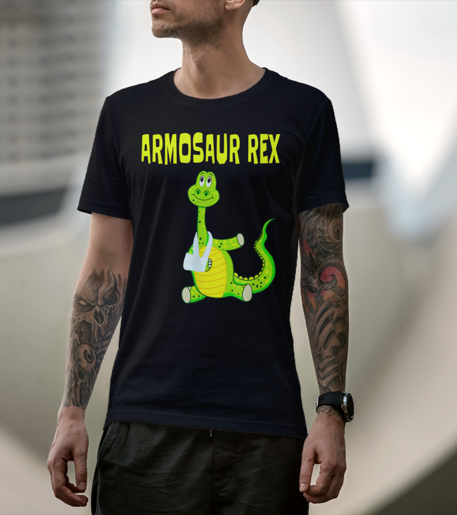 Armosaur Rex Funny Broken Arm Dinosaur T-Shirt