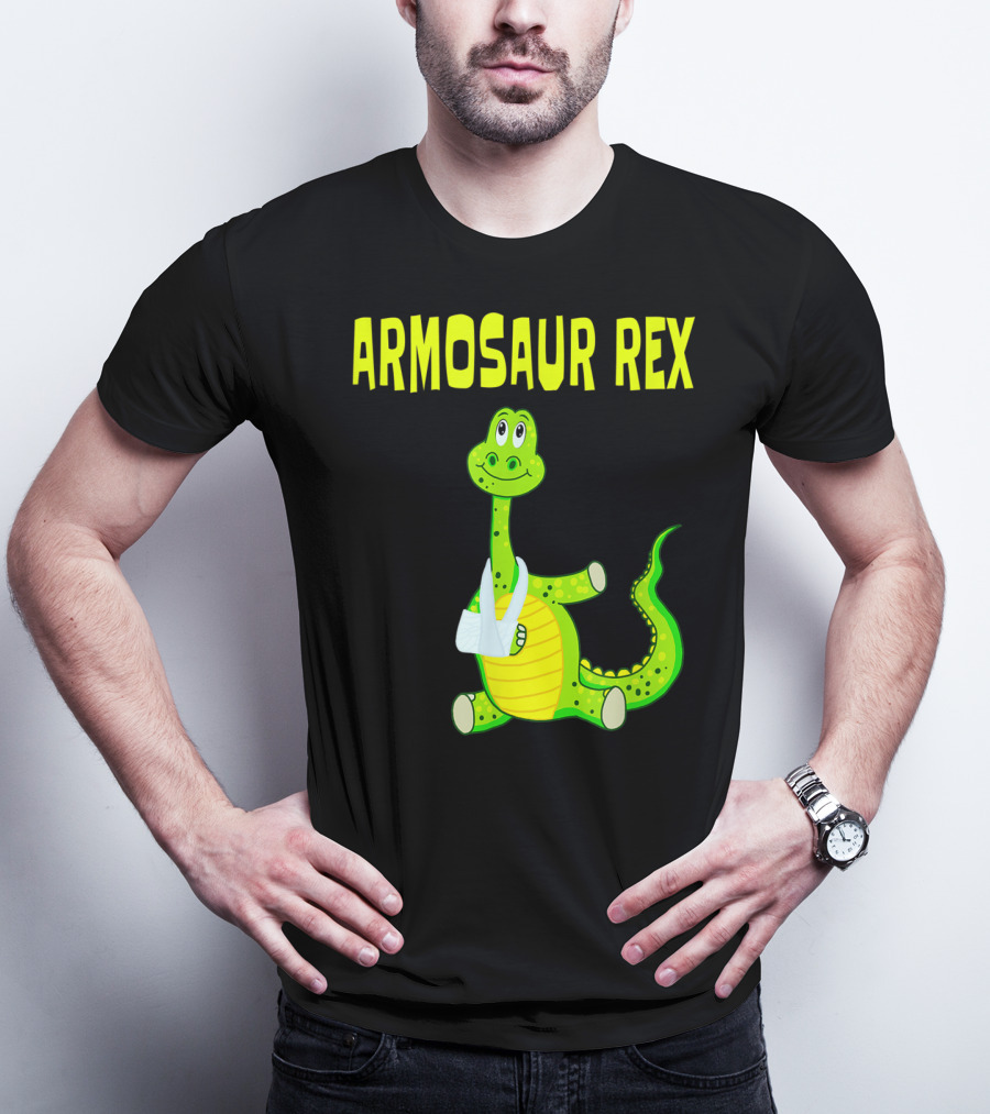 Armosaur Rex Funny Broken Arm Dinosaur T-Shirt
