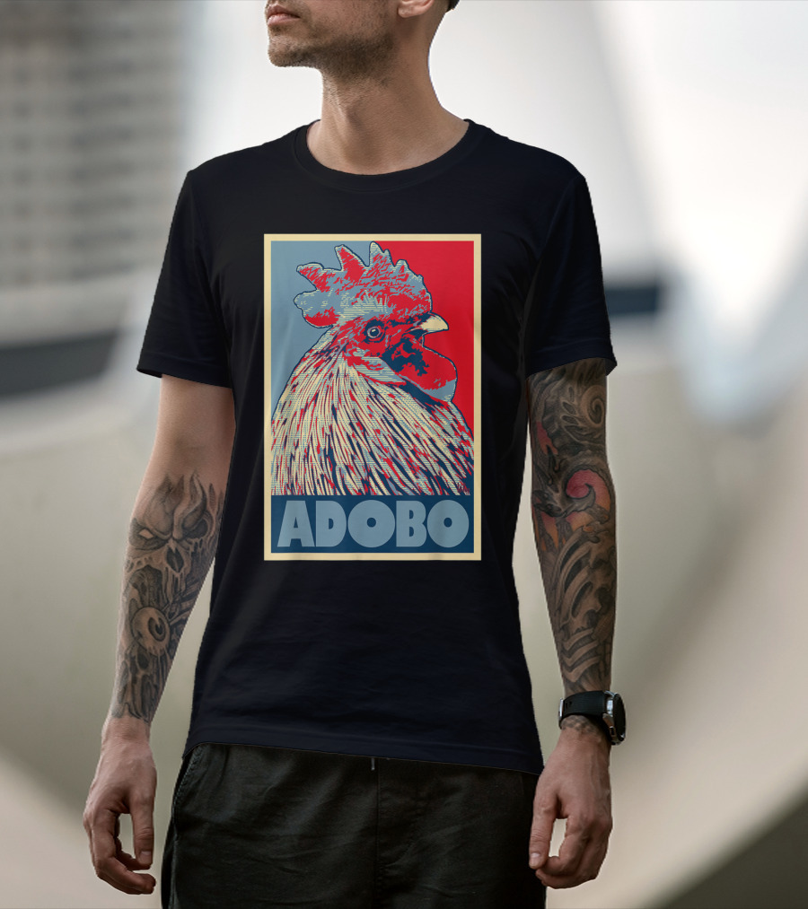 HOPE Adobo For FilAm Families And Friends Rooster T-Shirt