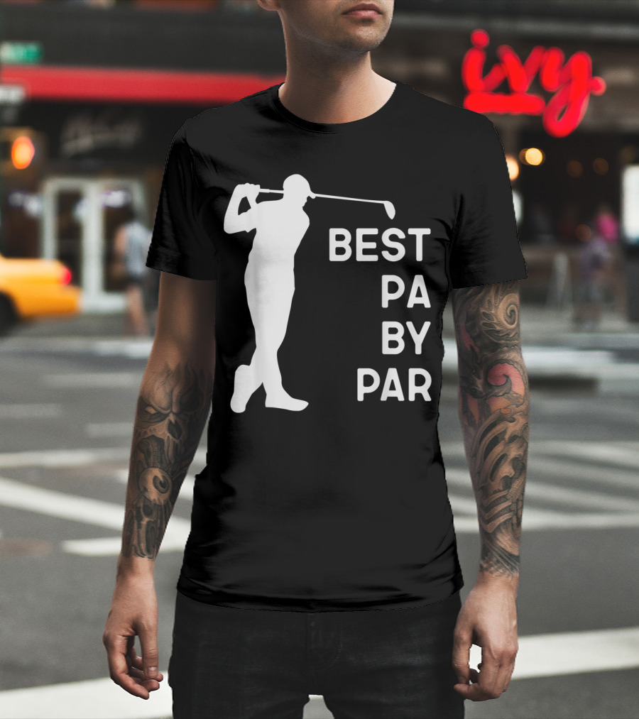 Best Pa By Par Golf Silhouette With Golfer Swing T-Shirt