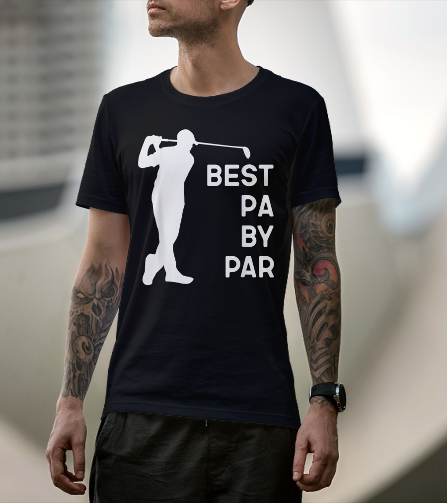 Best Pa By Par Golf Silhouette With Golfer Swing T-Shirt