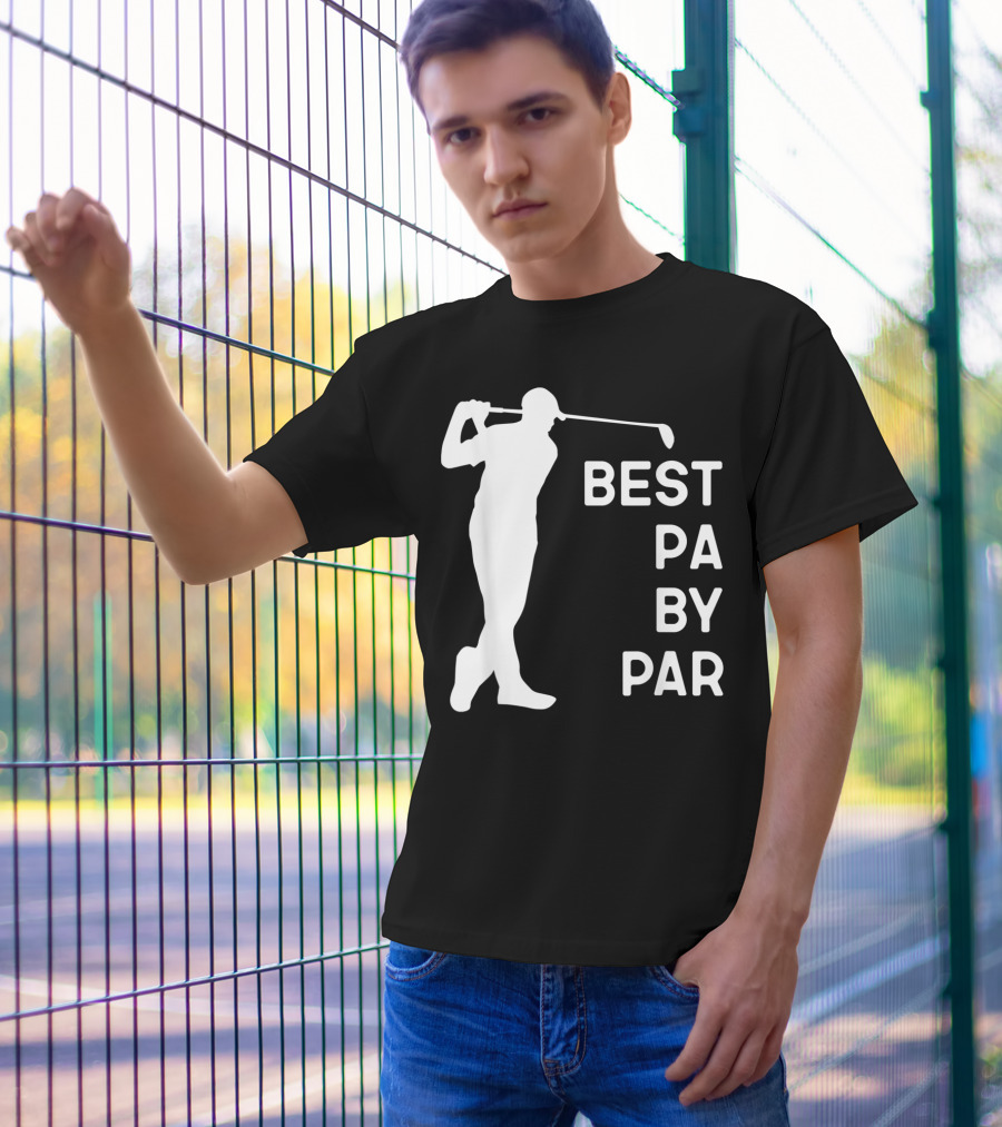 Best Pa By Par Golf Silhouette With Golfer Swing T-Shirt