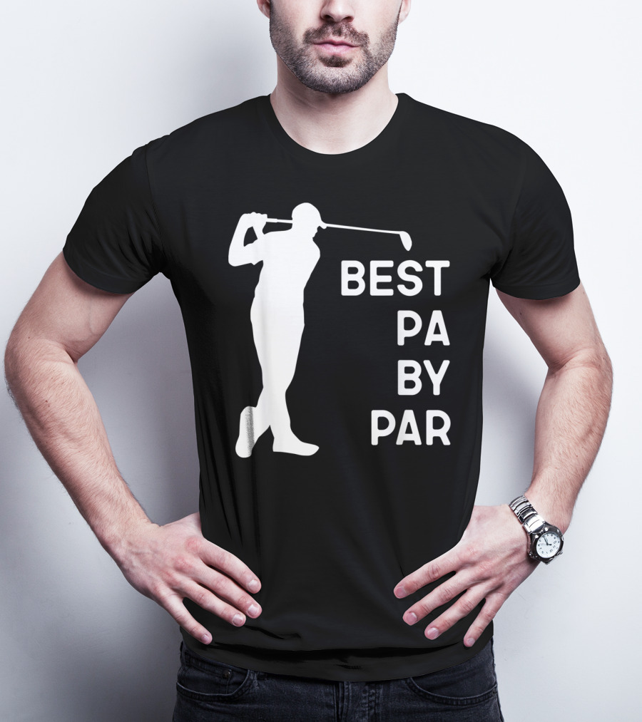 Best Pa By Par Golf Silhouette With Golfer Swing T-Shirt