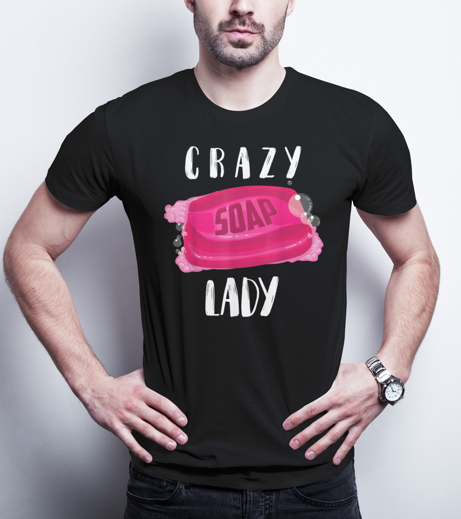 Crazy Soap Lady Bar Bubbles T-Shirt