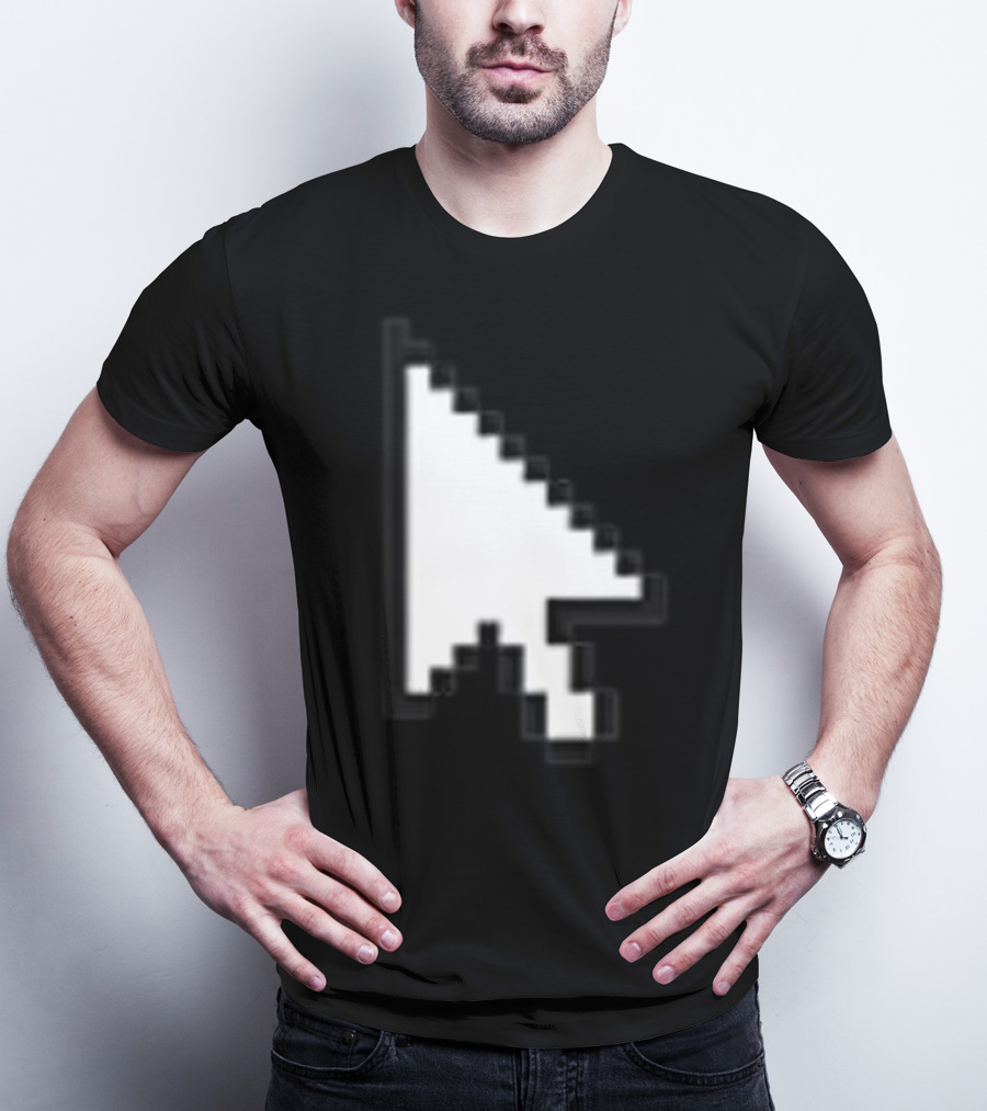 Pixelated White Arrow Cursor T-Shirt