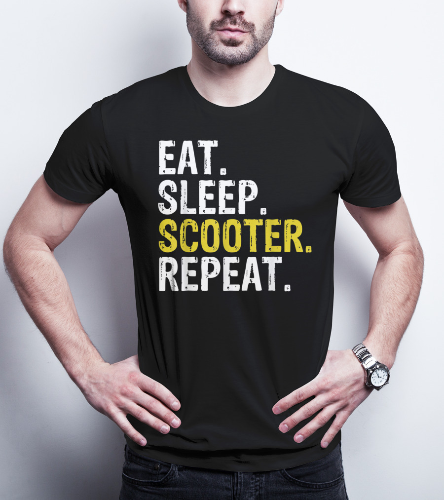 Eat Sleep Scooter Repeat T-Shirt