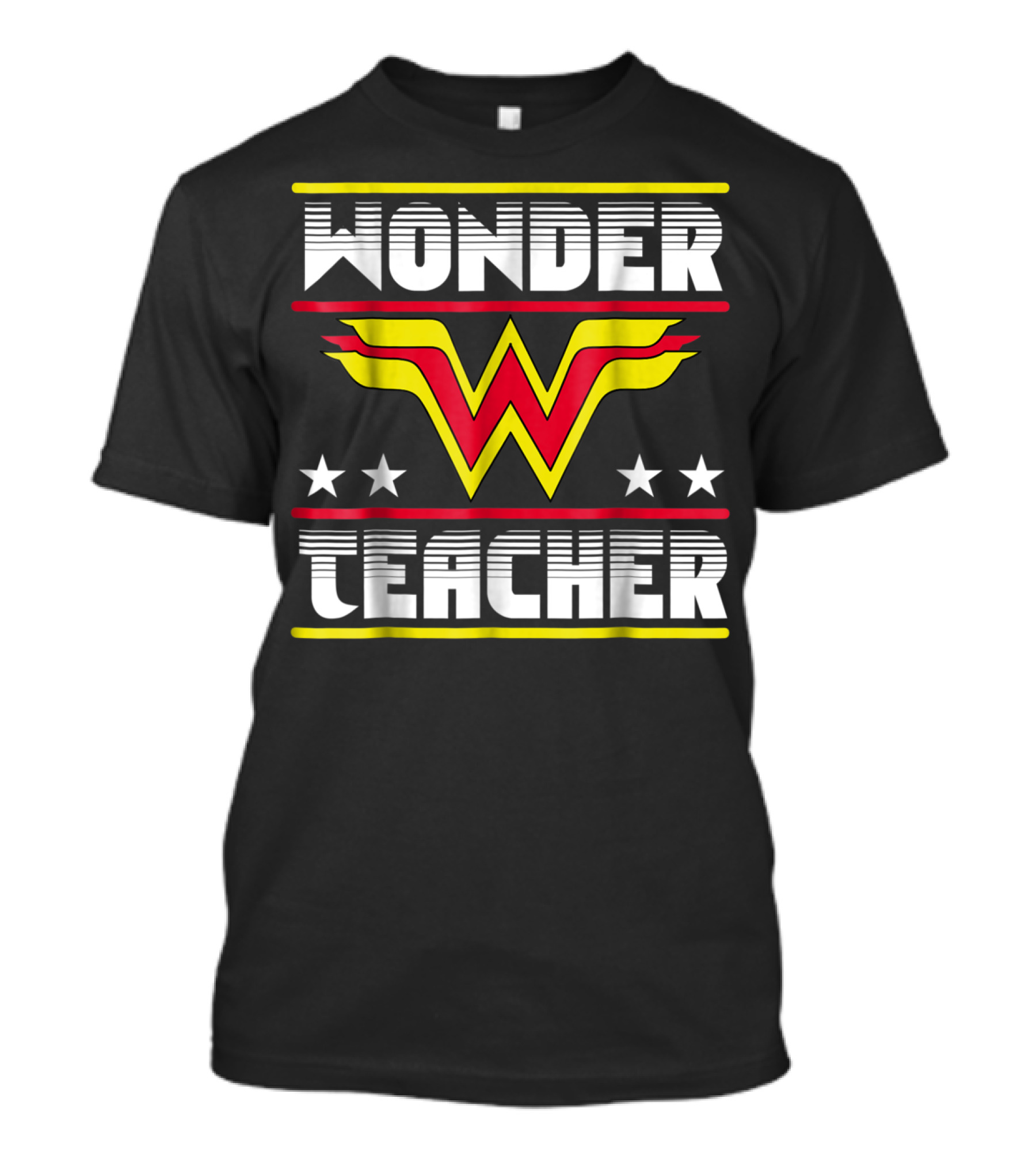Wonder Teacher Stars W T-Shirt