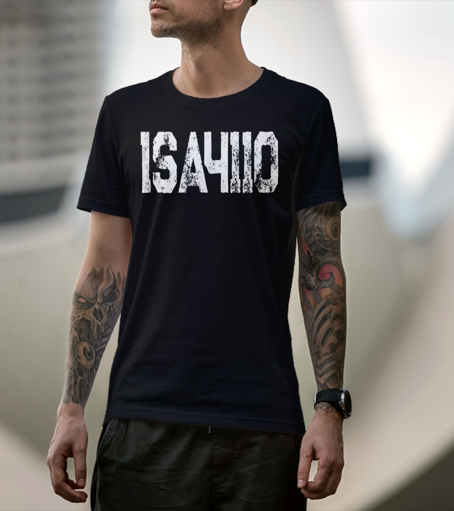 Isaiah 41 10 Grunge Text Style Do Not Fear Bible Verse T-Shirt