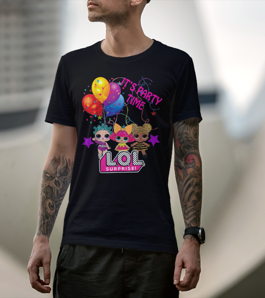LOL Surprise It's Party Time Balloons And Characters T-Shirt