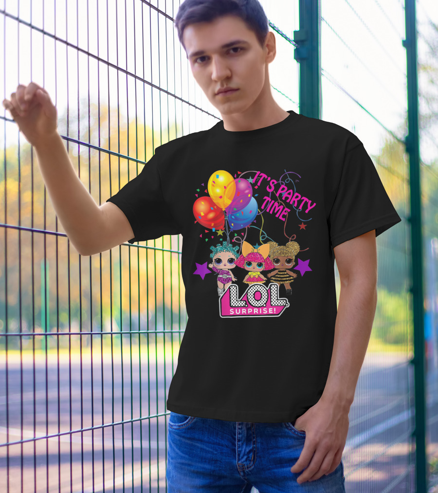 LOL Surprise It's Party Time Balloons And Characters T-Shirt