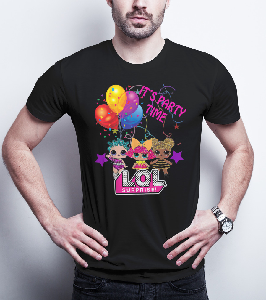 LOL Surprise It's Party Time Balloons And Characters T-Shirt