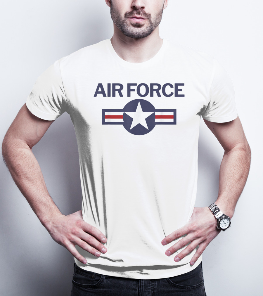 Air Force Vintage Roundel Blue Star Emblem T-Shirt