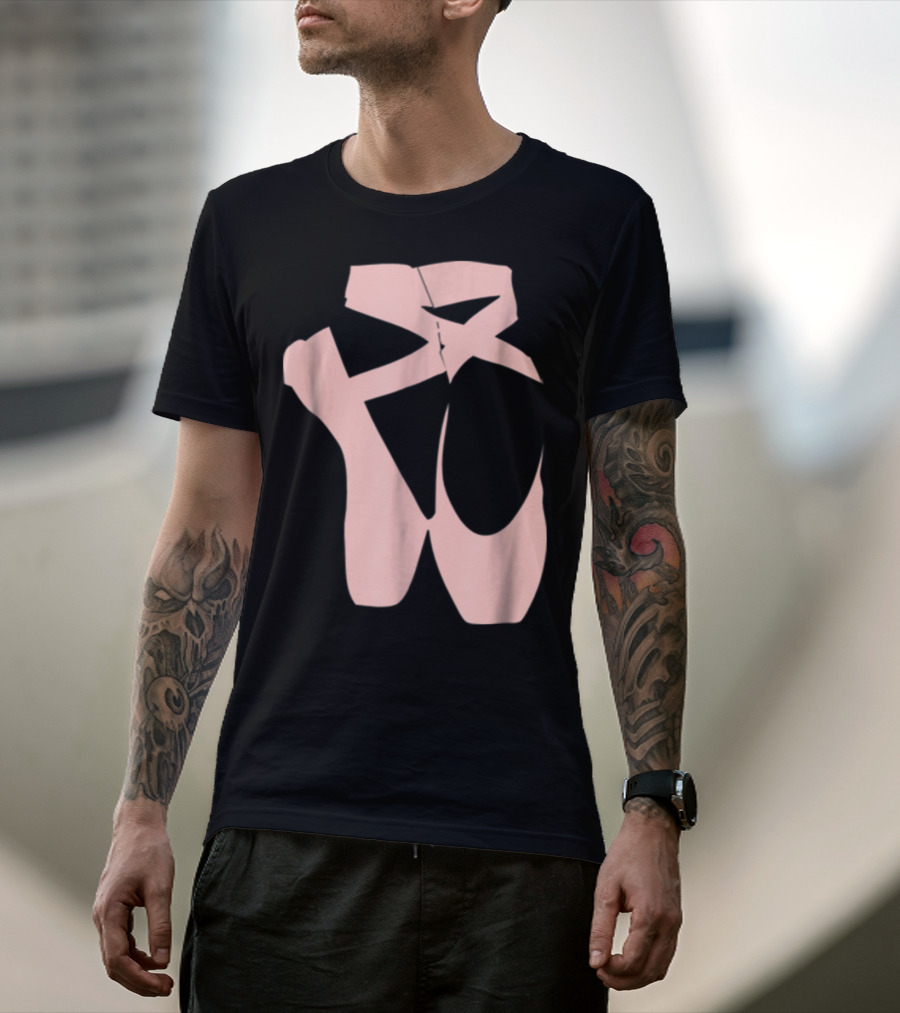 Ballet Dancer Pointe Shoe Ballerina Dancing Barre T-Shirt