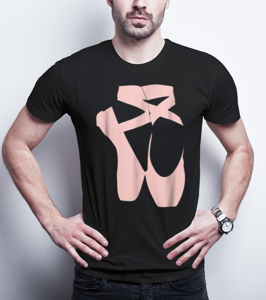 Ballet Dancer Pointe Shoe Ballerina Dancing Barre T-Shirt