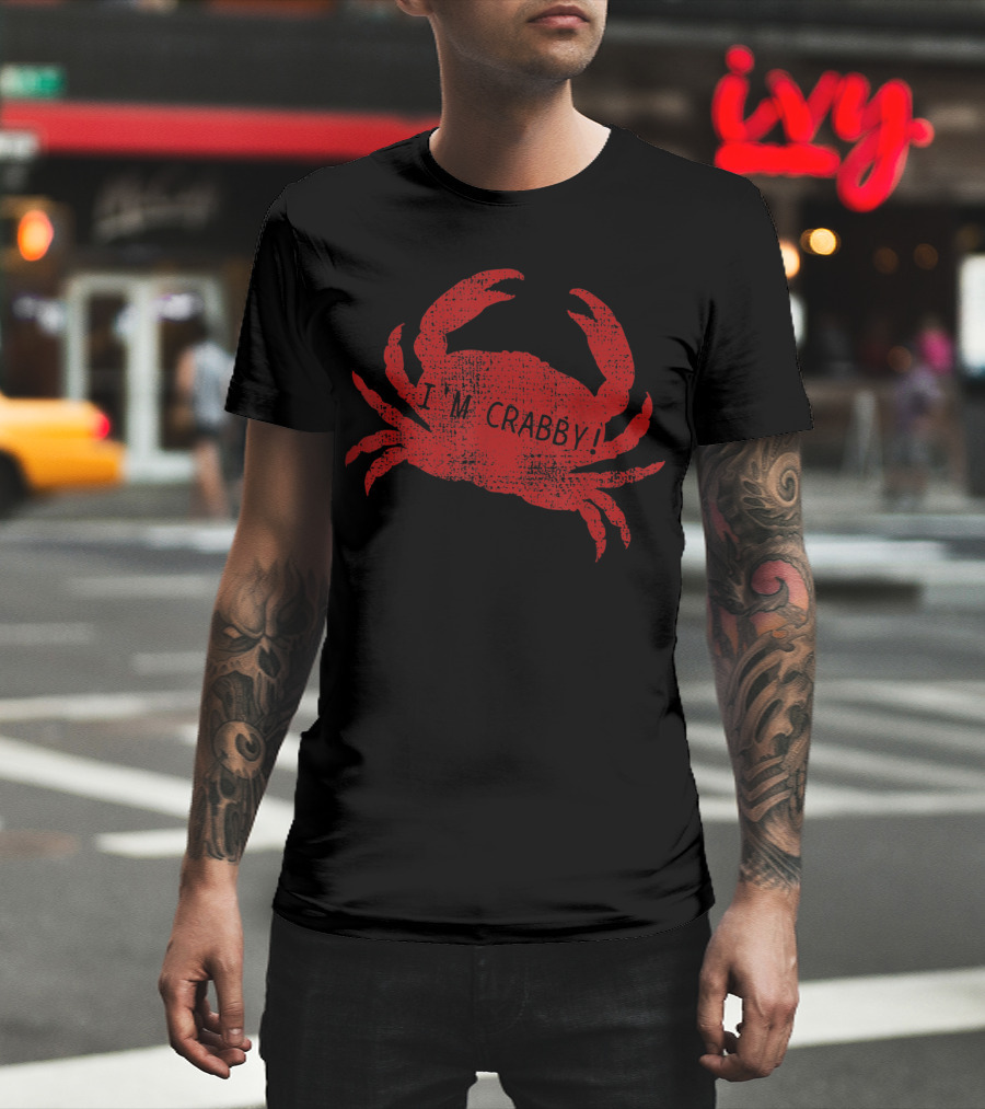 I'm Crabby Sea Crab Lover Tank Aquarium Food T-Shirt