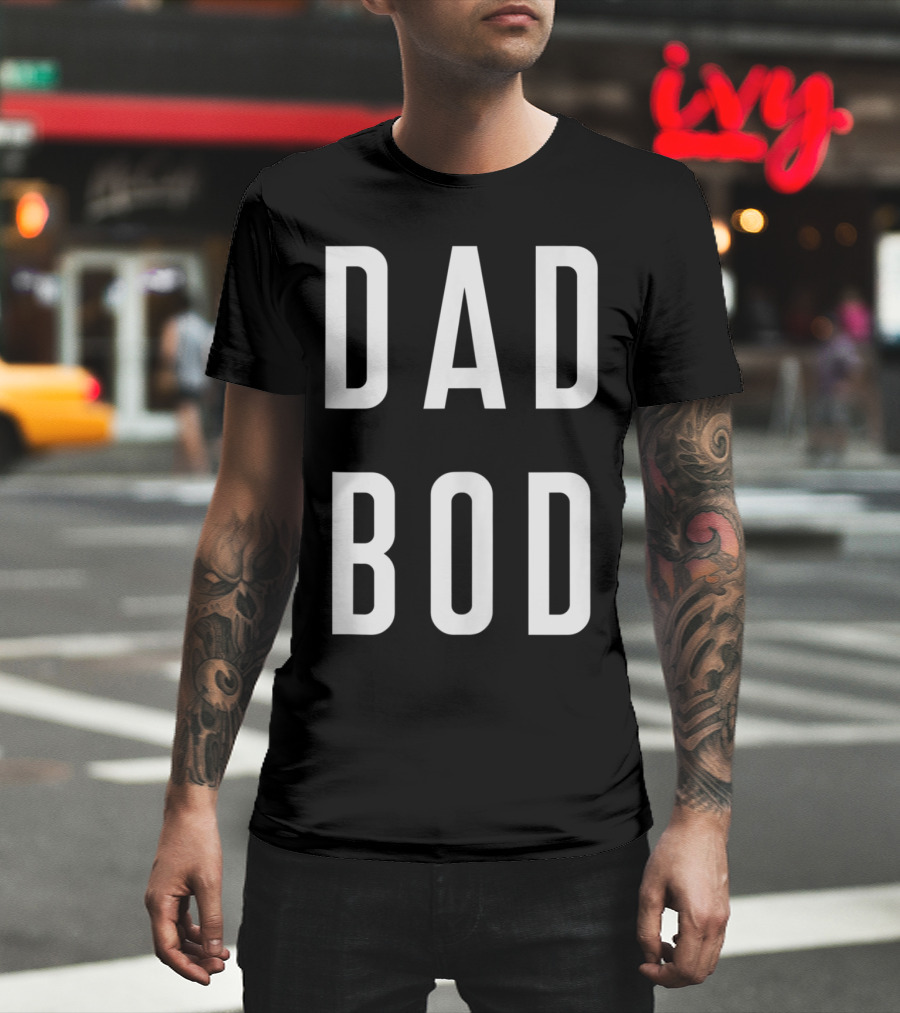Dad Bod Gym Workout Fitness Yoga T-Shirt