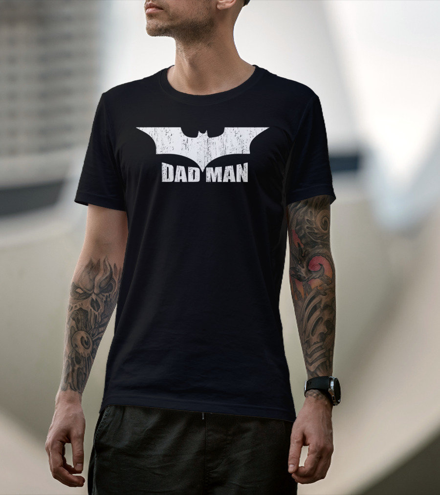 Dadman Bat Symbol Proud Of My Daddy Father's Day T-Shirt