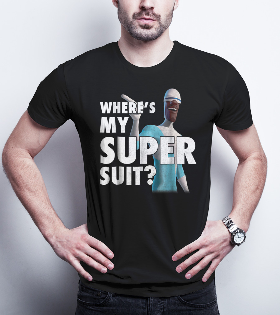 Disney Pixar Incredibles Frozone Where's My Super Suit? T-Shirt