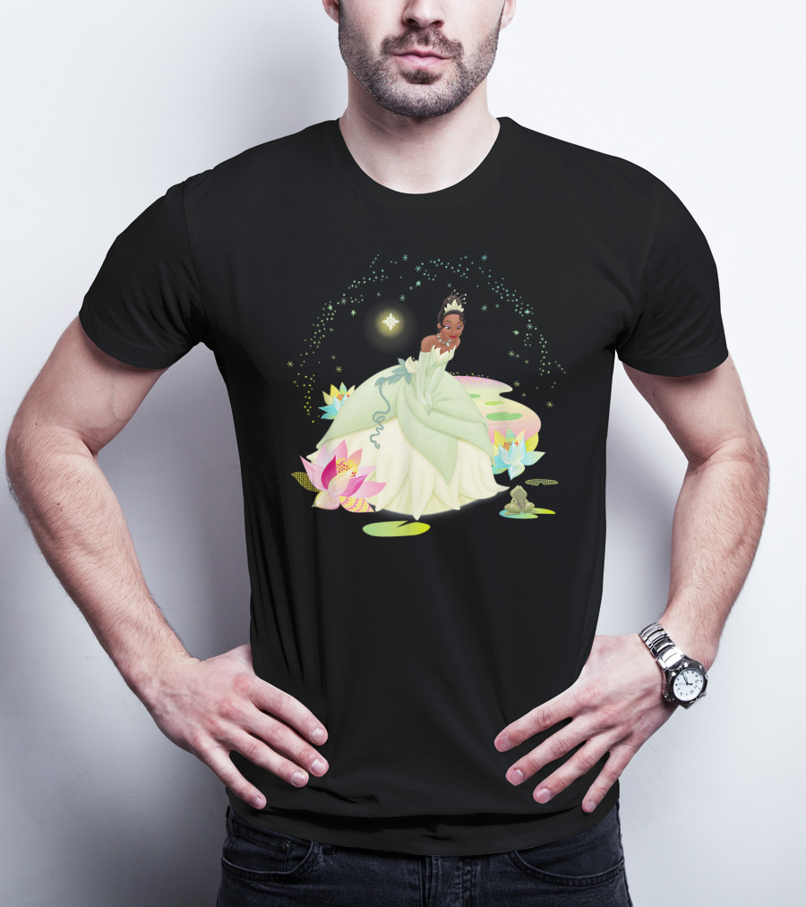 Disney Princess And The Frog Tiana Magical Bayou Scene T-Shirt