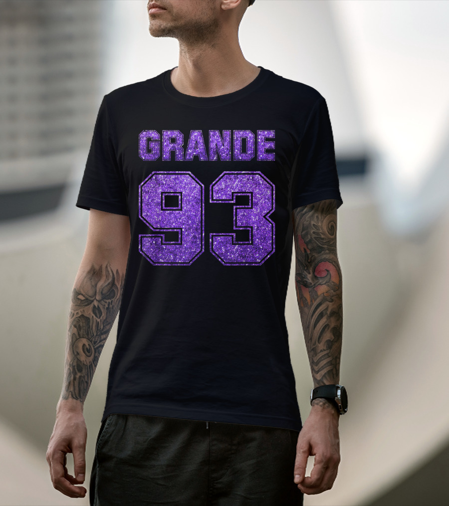 Grande 93 Purple Glitter Deluxe T-Shirt