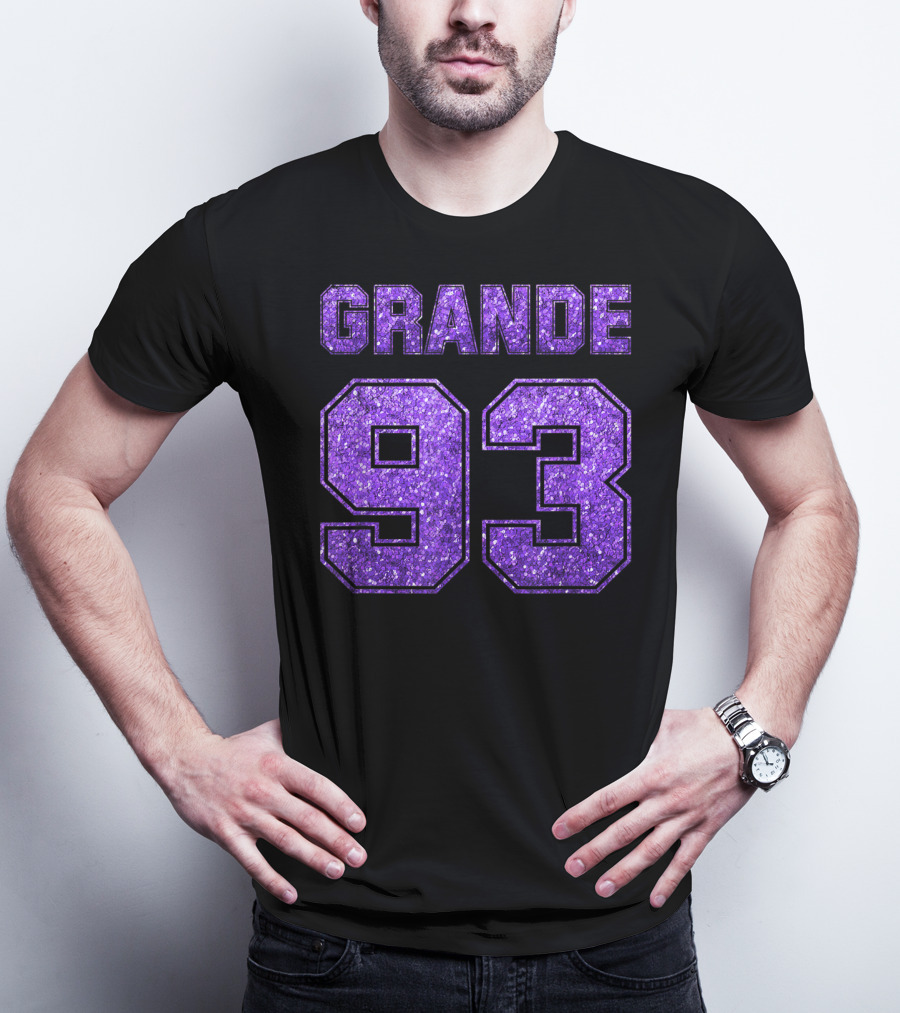 Grande 93 Purple Glitter Deluxe T-Shirt