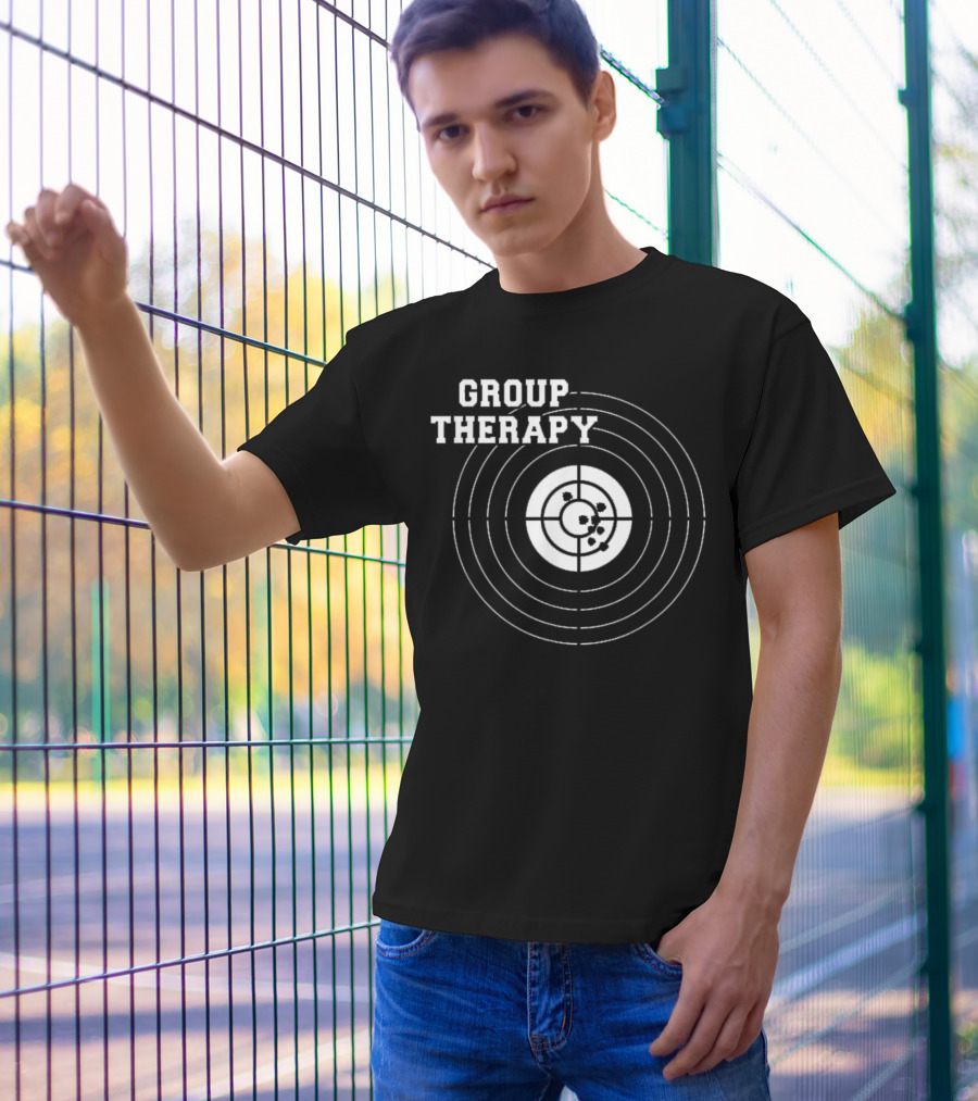 Group Therapy Target Shooting American Gun Rights T-Shirt