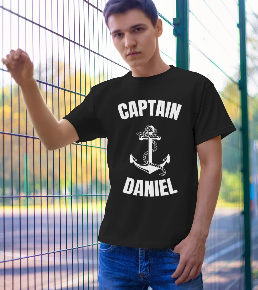 Captain Daniel Anchor Nautical Boat Captain T-Shirt