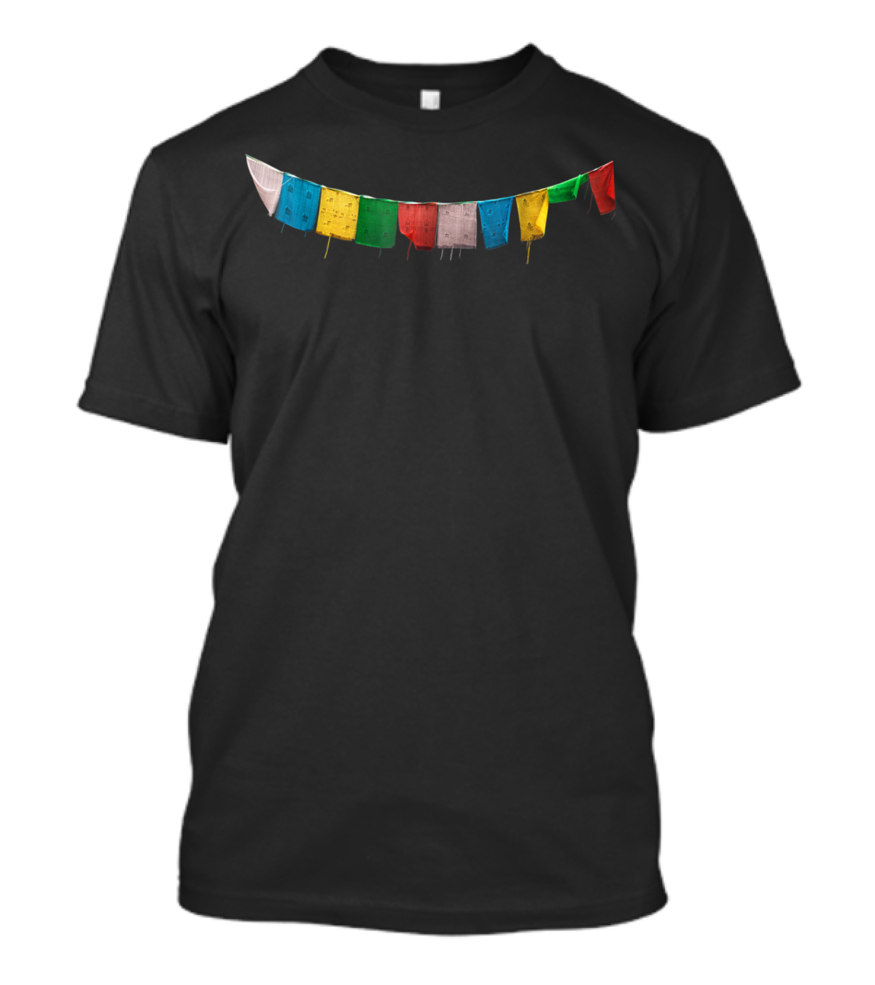 Chakra Free Tibet Prayer Flags T-Shirt