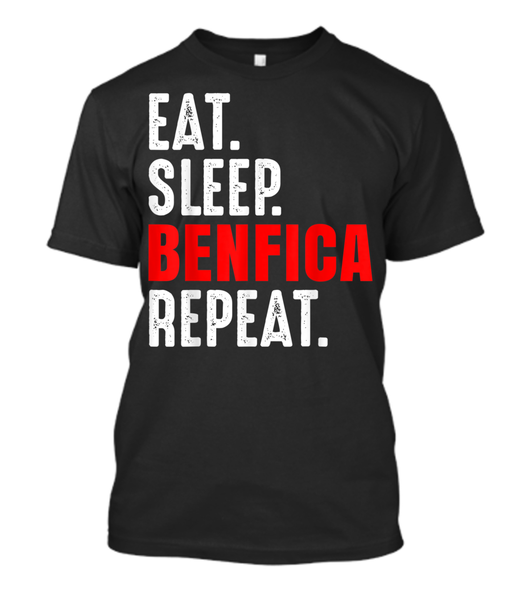 Eat Sleep BENFICA Repeat Soccer Football Fans Portugal T-Shirt