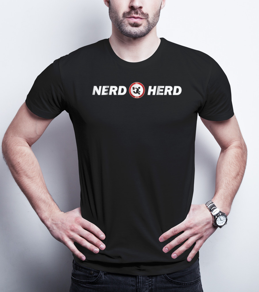 Chuck Bartowsky Nerd Herd Running T-Shirt