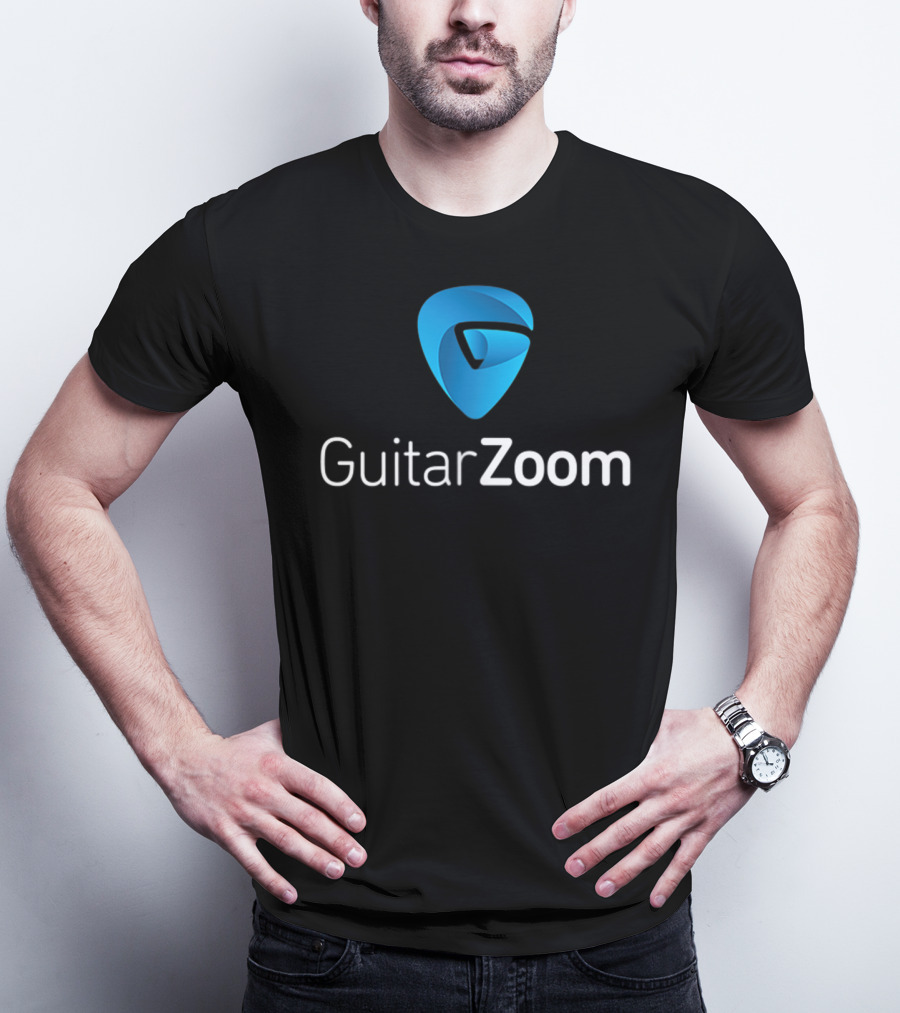 GuitarZoom Pick Pocket Guitar Players Emblem T-Shirt