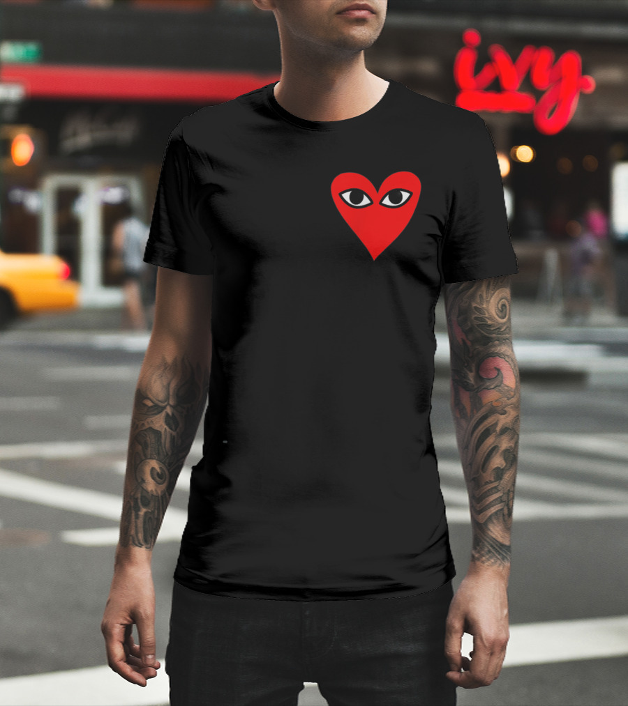 Heart For Comme Des Garçons Red Eye T-Shirt