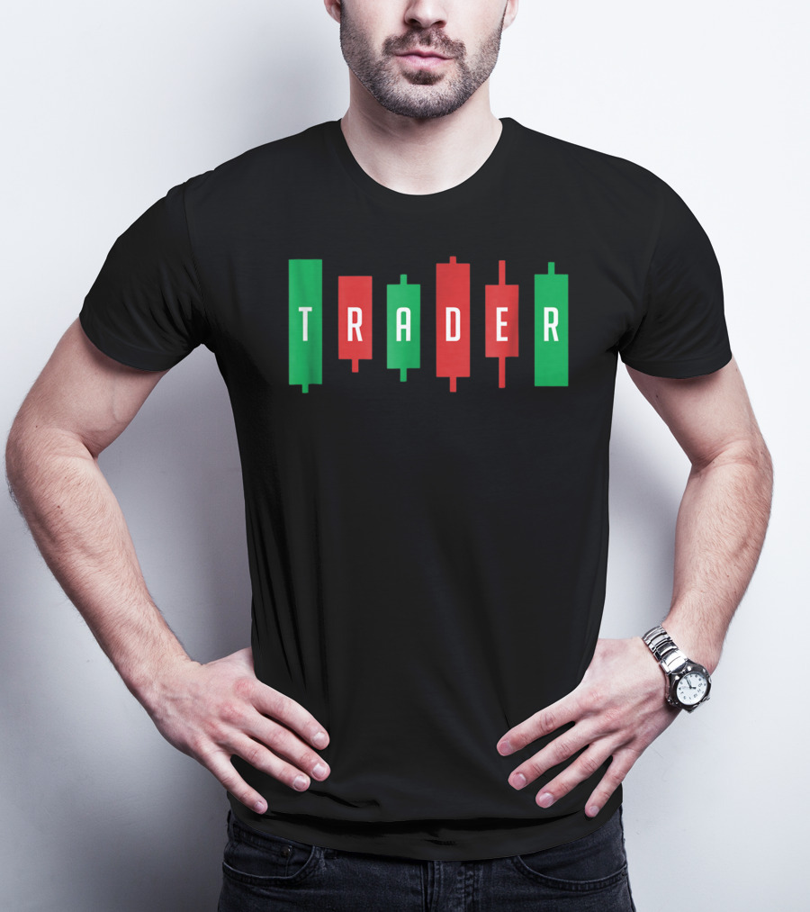 Trader Investor Stock Forex Market Currency Candlestick Chart T-Shirt