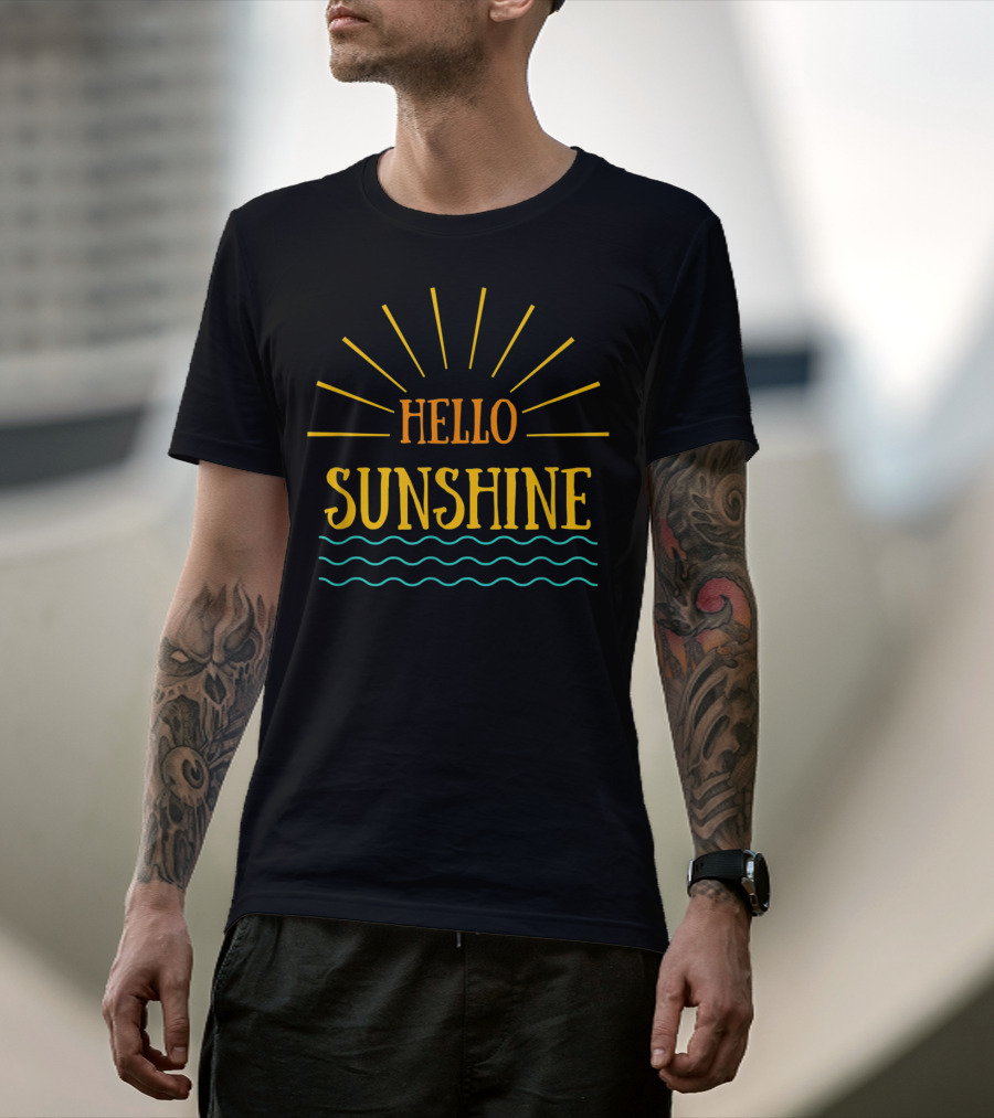 Hello Sunshine Be Kind Inspirational Positive Mom Cute T-Shirt