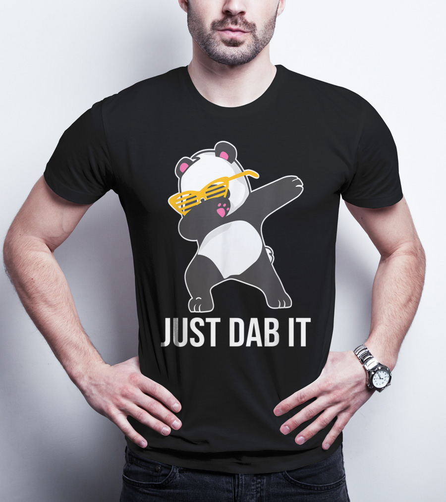Just Dab It Panda With Sunglasses Dabbing T-Shirt