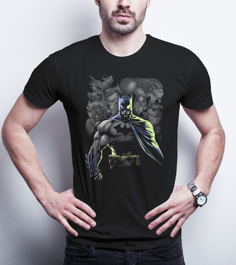 Batman And Villains Unleashed Gotham's Rogues Gallery Showdown T-Shirt