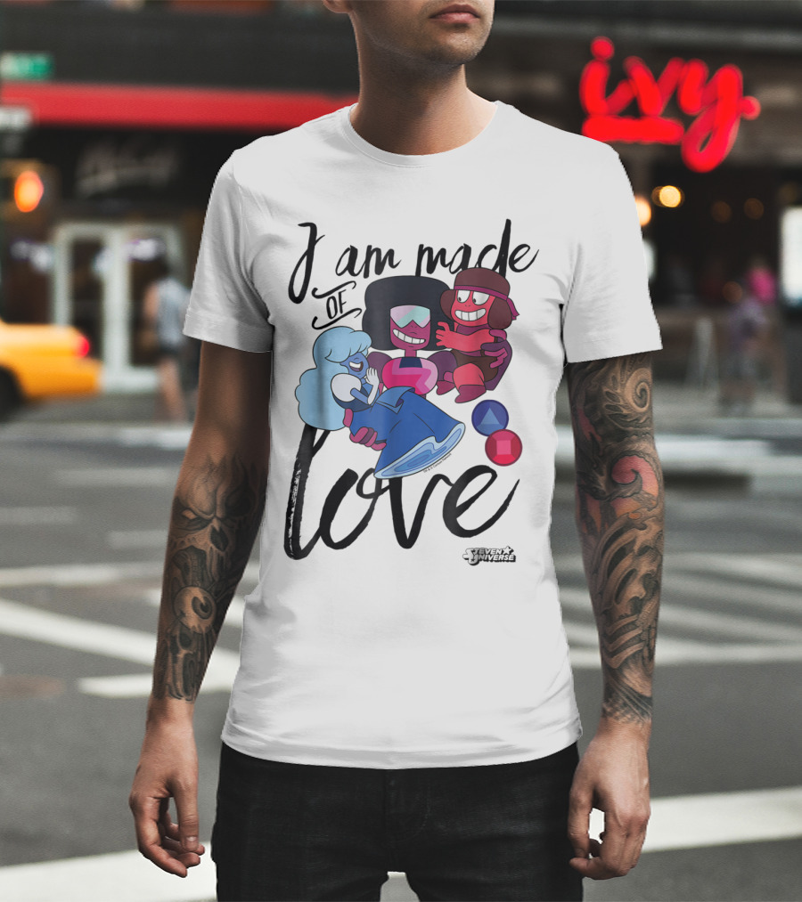 CN Steven Universe I Am Made Of Love Fusion Garnet Sapphire Ruby T-Shirt
