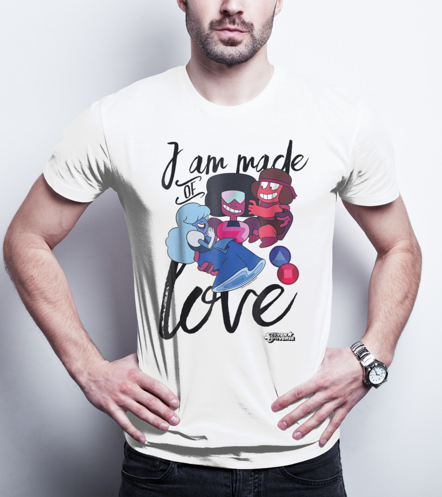 CN Steven Universe I Am Made Of Love Fusion Garnet Sapphire Ruby T-Shirt