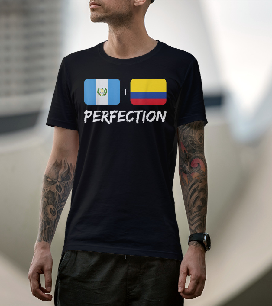 Guatemalan Flag Plus Colombian Flag Equals Perfection T-Shirt