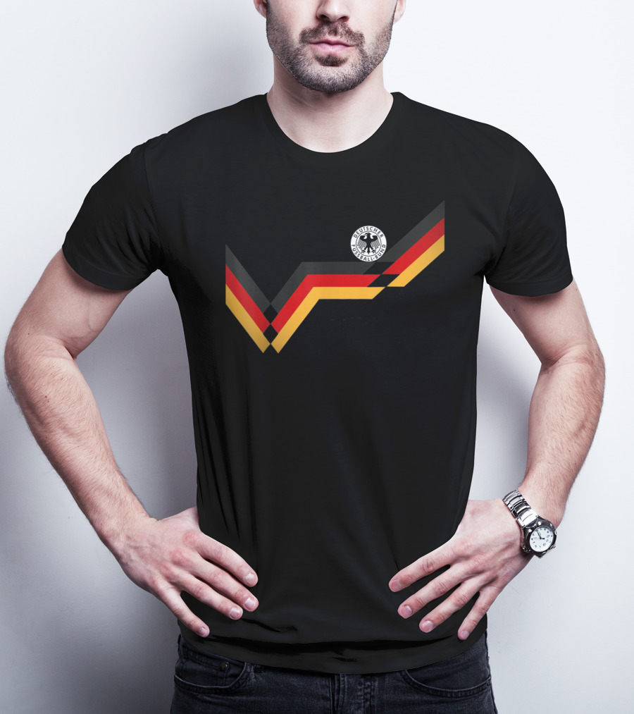 Germany Soccer Jersey Vintage German 1990 Deutsche Fussball-Bund Top T-Shirt
