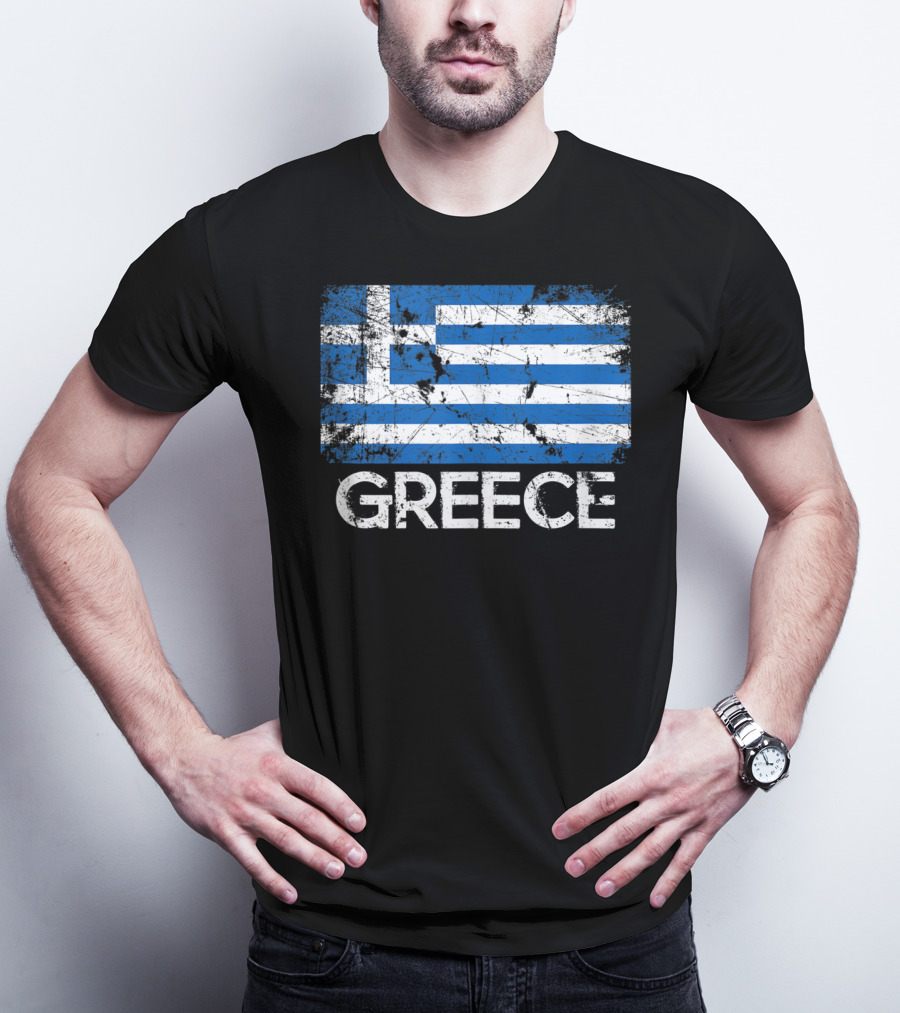 Greece Vintage Flag Greek Design Made In Greece T-Shirt