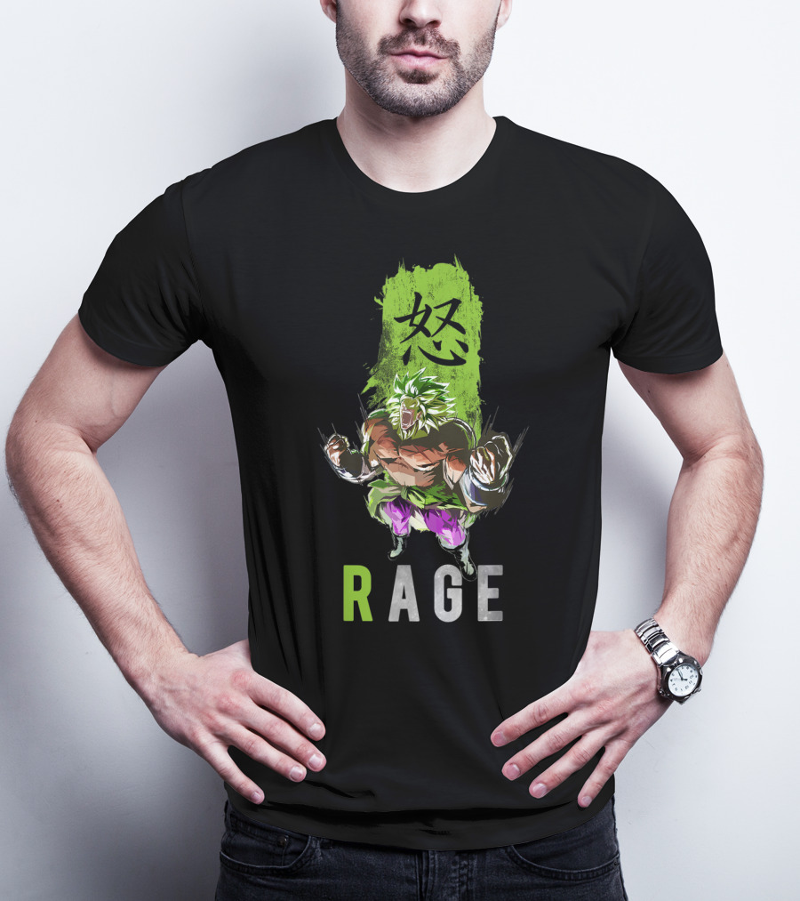 Broly The Legendary Fighter Rage Anger Power Burst T-Shirt